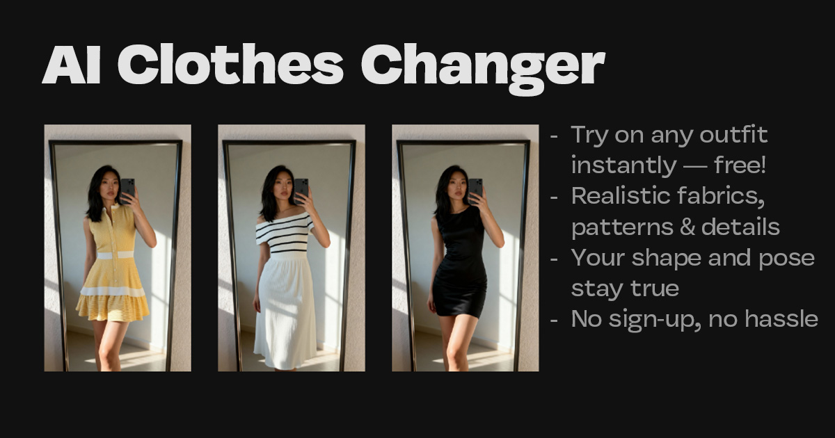 AI Clothes Changer – Try On Any Outfit Instantly | bitStudio